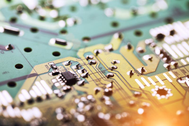 Close-up of Electronic Circuit Board Stock Photo - Image of circuit ...