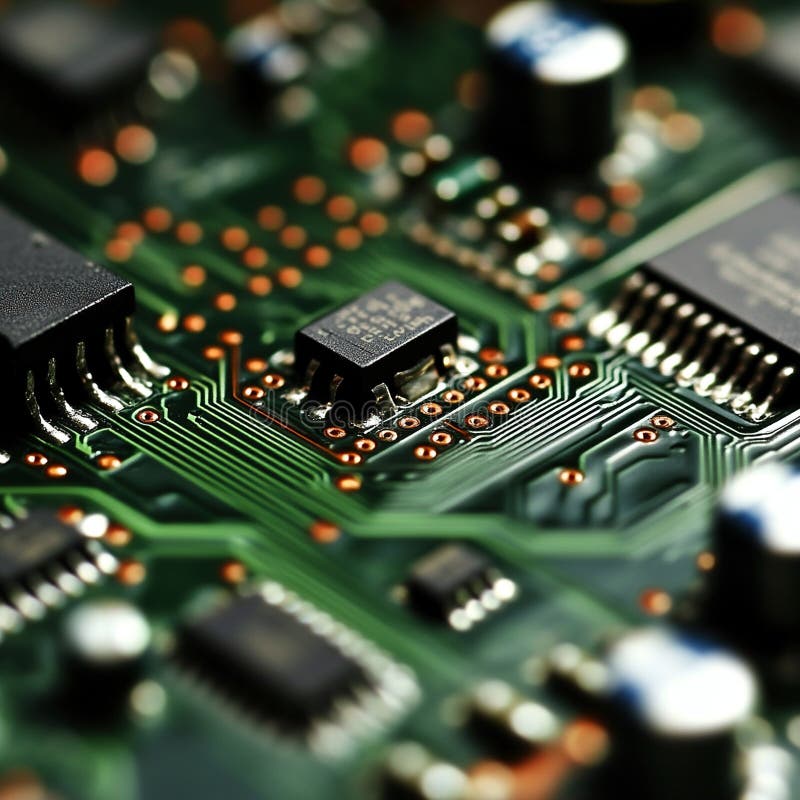 Electronic Circuit Board Components Stock Illustrations – 33,490 ...