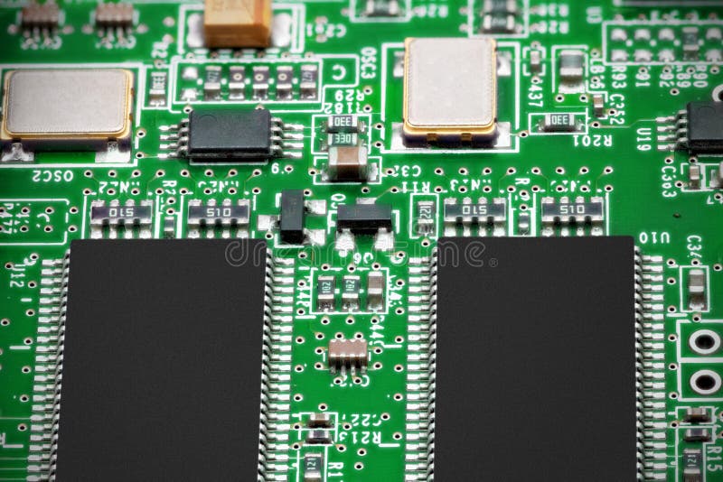 Close-up of Electronic Circuit Board. Macro . Stock Image - Image of ...
