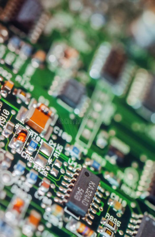 Close-up Detail of Electronic Circuit Board Stock Photo - Image of ...