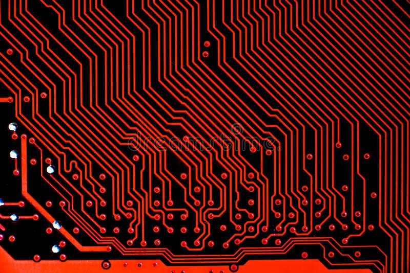 Close Up of Electronic Circuits in Technology on Mainboard Stock Image ...