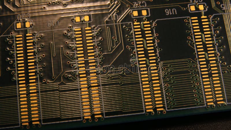Close Up of Electronic Circuits in Technology on Mainboard, System ...