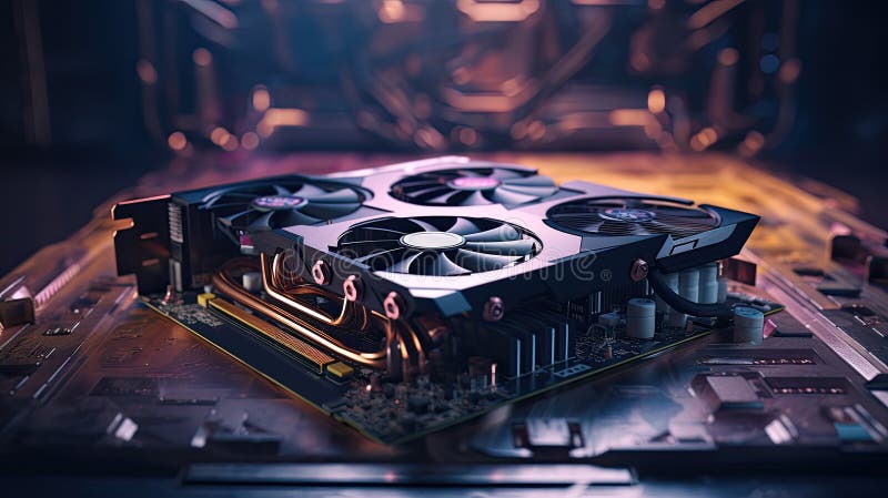 Close-up of Electronic Computer Hardware Technology. Stock Image ...