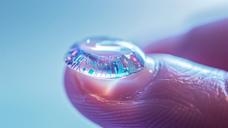 The Electronic Contact Lens.AI Generated Stock Image - Image of ...