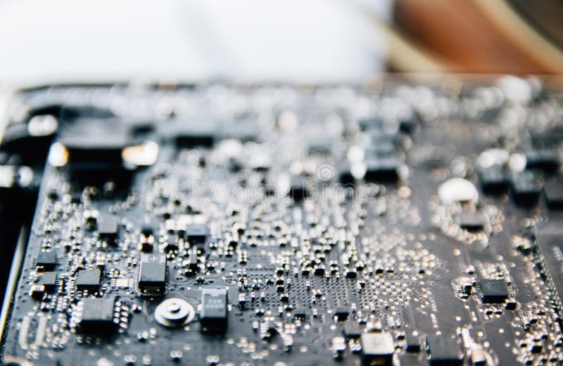 Close Up Electronic Control Panel, Repairs Laptop Pc, Computer ...