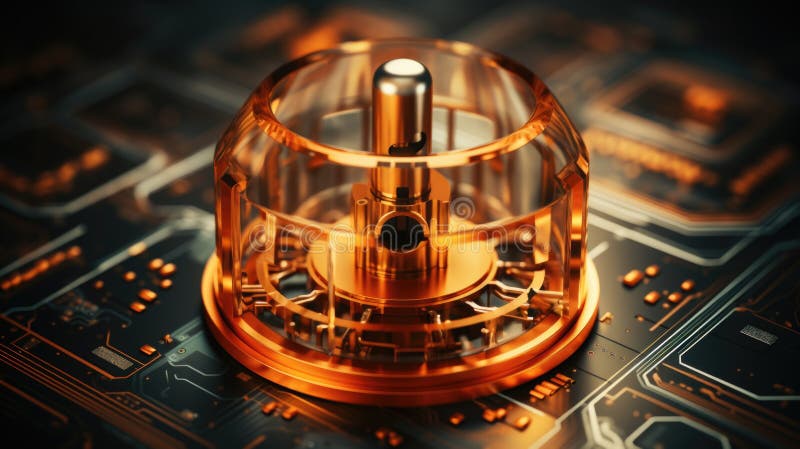 A Close Up of an Electronic Device on a Circuit. Cyber Security To ...