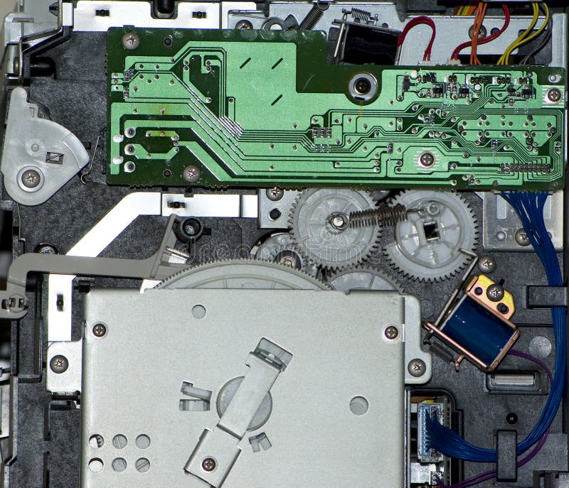 Close-up of the Electronic Interior of a Printer Stock Photo - Image of ...