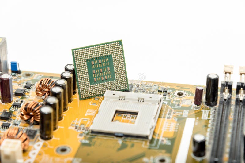 Close Up of Electronics Circuit Mainboard Board Stock Photo - Image of ...