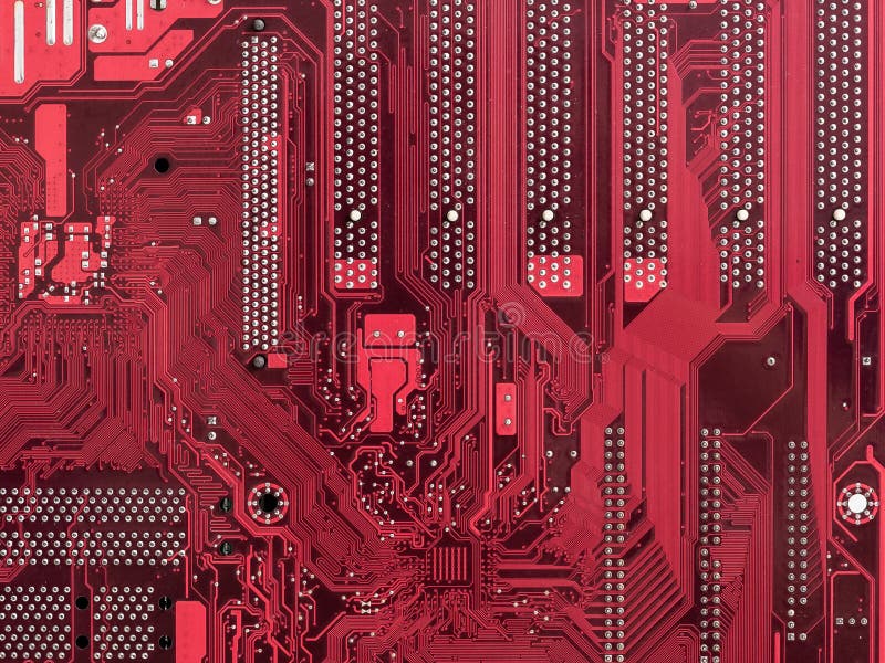 Close Up of Electronics Circuit Mainboard Stock Photo - Image of ...