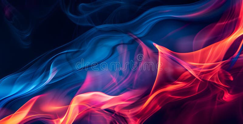 Abstract Blue Red Gradient Smoke Effect Stock Illustration ...