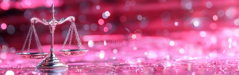 A Close-up of an Elegant Scale Symbolizing Justice, Set Against a ...