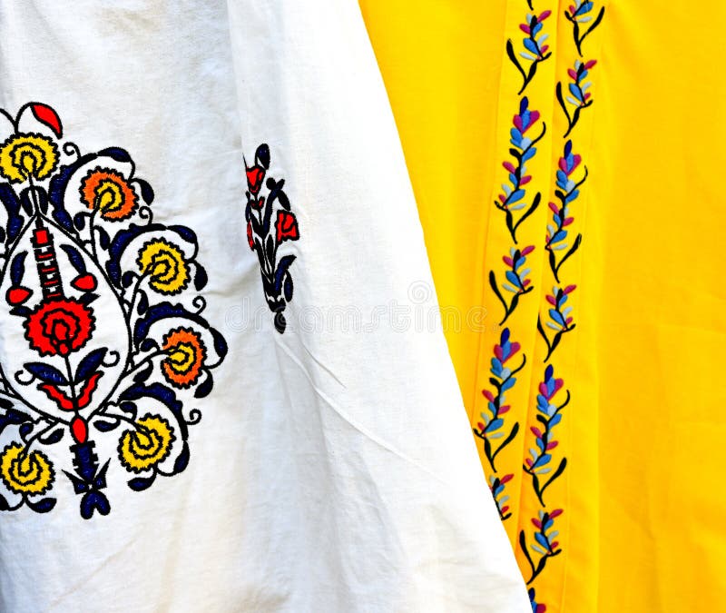 Close Up of Embroidery Design on Second Hand Products Stock Image ...