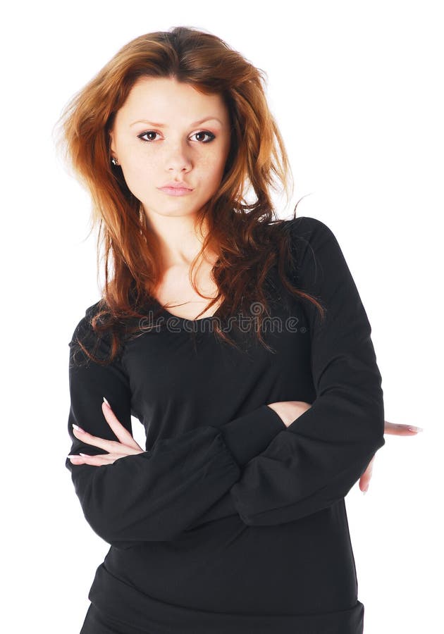 Close-up of Emotional Pretty Model Stock Image - Image of face ...
