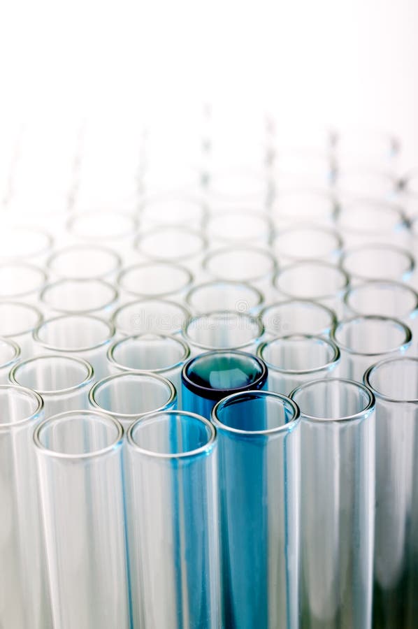 Glass Test Tubes and Jars in the Lab. Concept of Medicine and Science ...