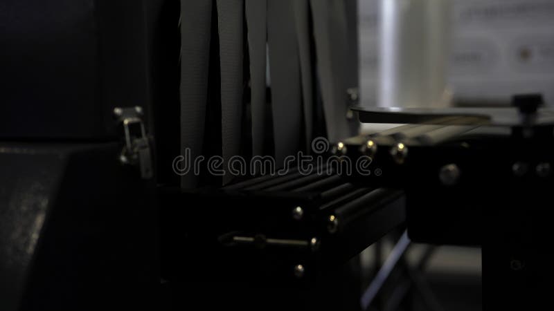 Close Up of Empty Introscope Belt for Baggage Check. Media. Airport ...