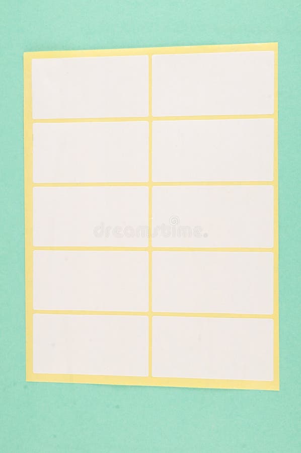 Close-up of empty labels stock image. Image of studio - 121685477