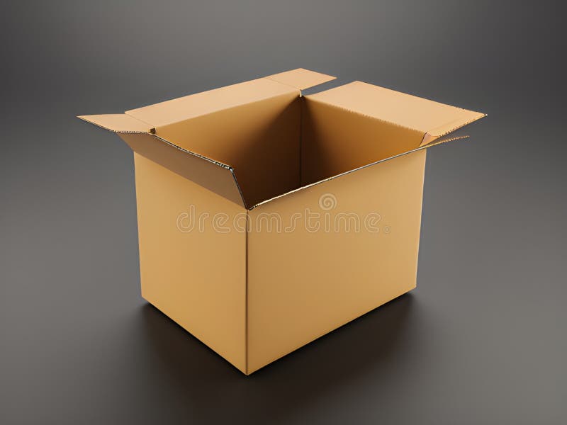 Close Up Empty Packaging Boxes Isolated, Ai Generated Stock ...