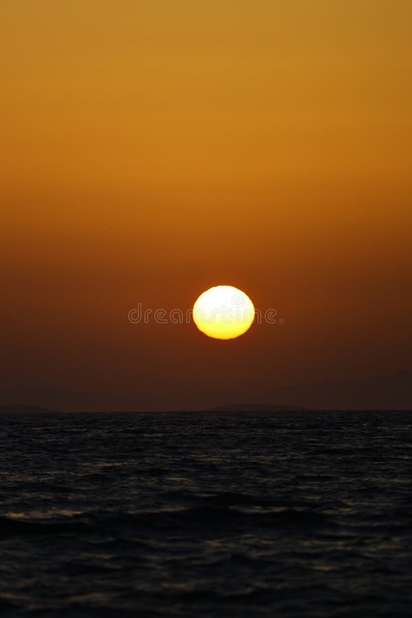 Close-up of Empty Sky and Sun for Copy Space. Stock Image - Image of ...