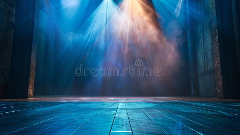 Close-up of an Empty Stage Set for Modern Dance Performance, with ...
