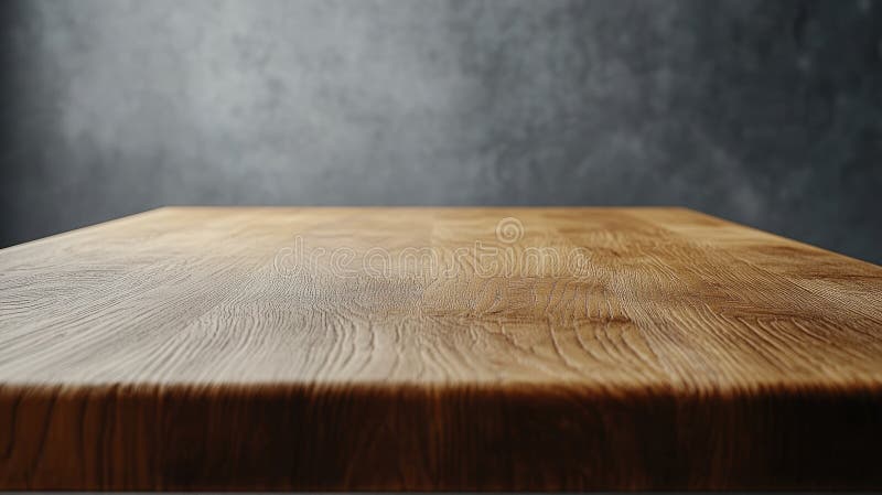 Close-up of an Empty Wooden Table Surface. Stock Photo - Image of ...