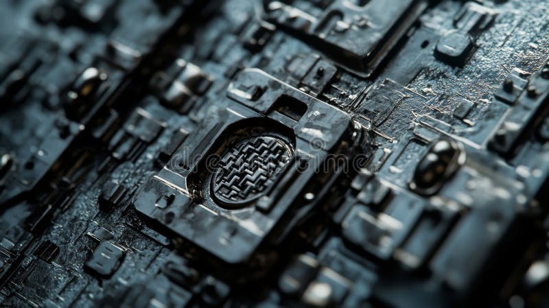 Close-Up of Encrypted AI-Driven Security Key Design Elements Stock ...