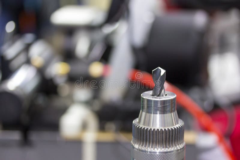 Close Up End of Drill Bit at Workshop Stock Photo - Image of broach ...