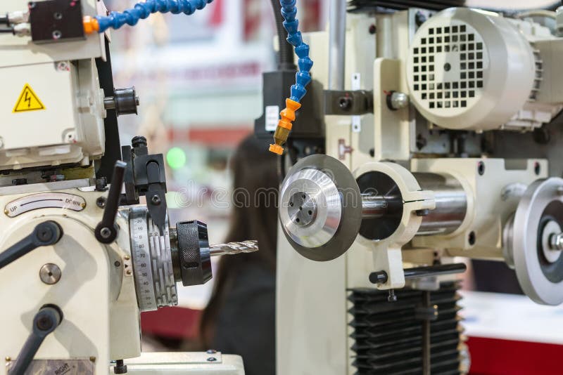 Close Up End Mill or Drills during Sharpening of Grinding by Automatic ...