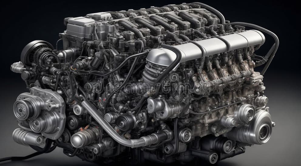Close-up of a Engine of a Car, Car Engine, Engine Background, Car ...
