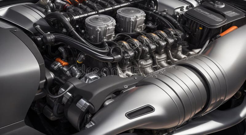 Close-up of a Engine of a Car, Car Engine, Engine Background, Car ...