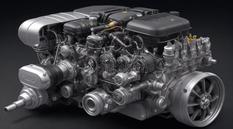 Close-up of a Engine of a Car, Car Engine, Engine Background, Car ...