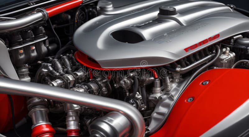 Close-up of a Engine of a Car, Car Engine, Engine Background, Car ...