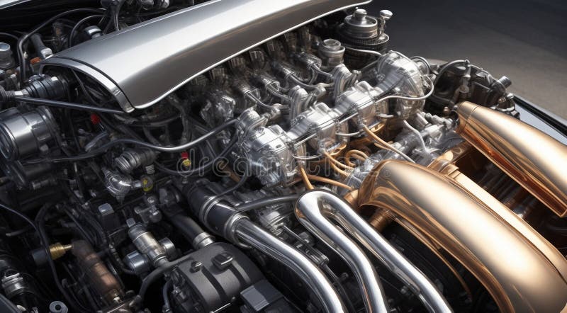 Close-up of a Engine of a Car, Car Engine, Engine Background, Car ...