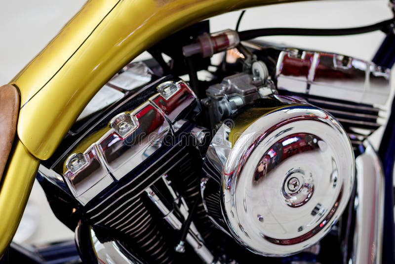 Engine of the Motorcycle Munch Mammoth 1200 TTS Editorial Image - Image ...