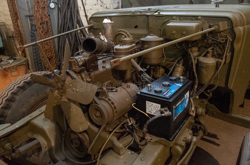 Close-up of the Engine of an Old Tractor on a Farm Stock Image - Image ...