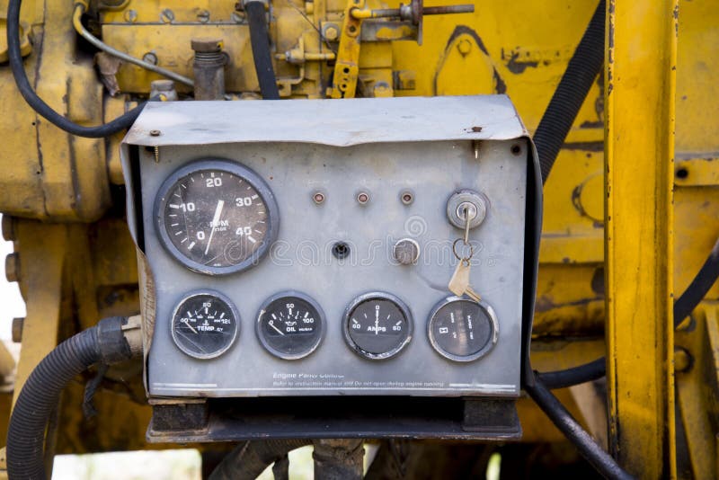 Close Up Engine Panel Control Box Stock Image - Image of motor, engine ...