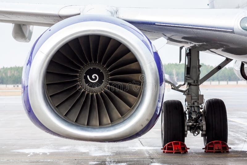 Jet engine passenger plane stock image. Image of carbon - 27008747