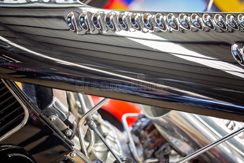 Close Up of Engine Throttle of Classic Vintage Car Stock Image - Image ...