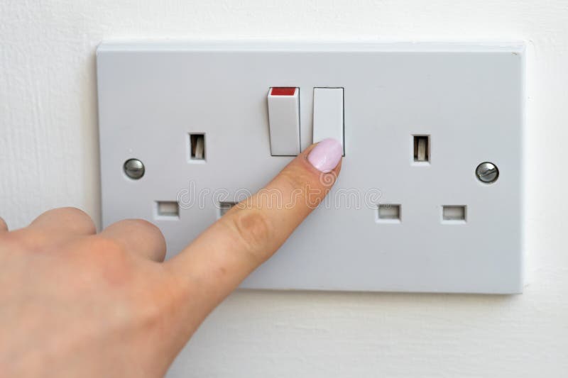 Close Up of English Socket in the Wall Stock Image - Image of plug ...