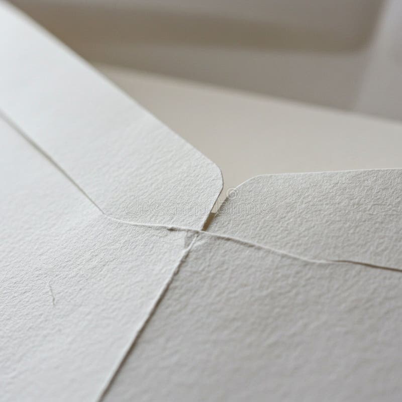 Close-up of an Envelope S Corner with a Visible Flap. the Paper Texture ...