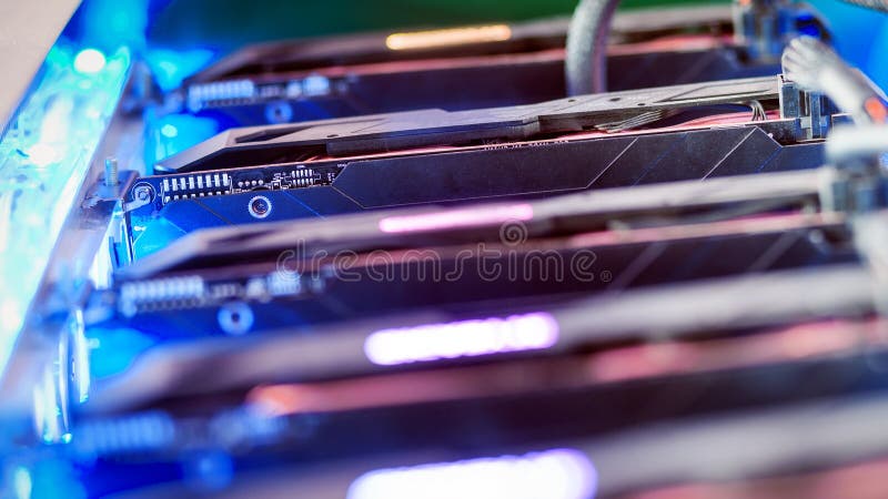 Close-up Equipment for Mining Stock Image - Image of bitcoin ...