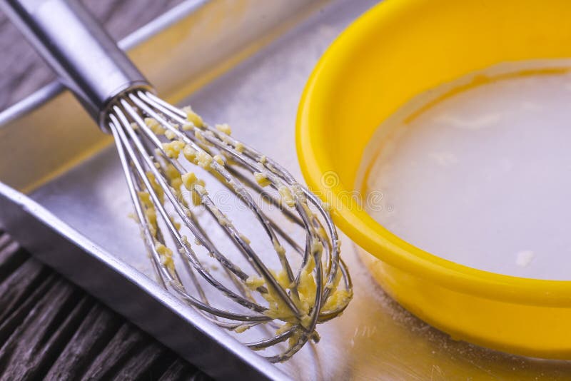Close Up Equipment To Mixes the Cake Ingredients. Stock Photo - Image ...