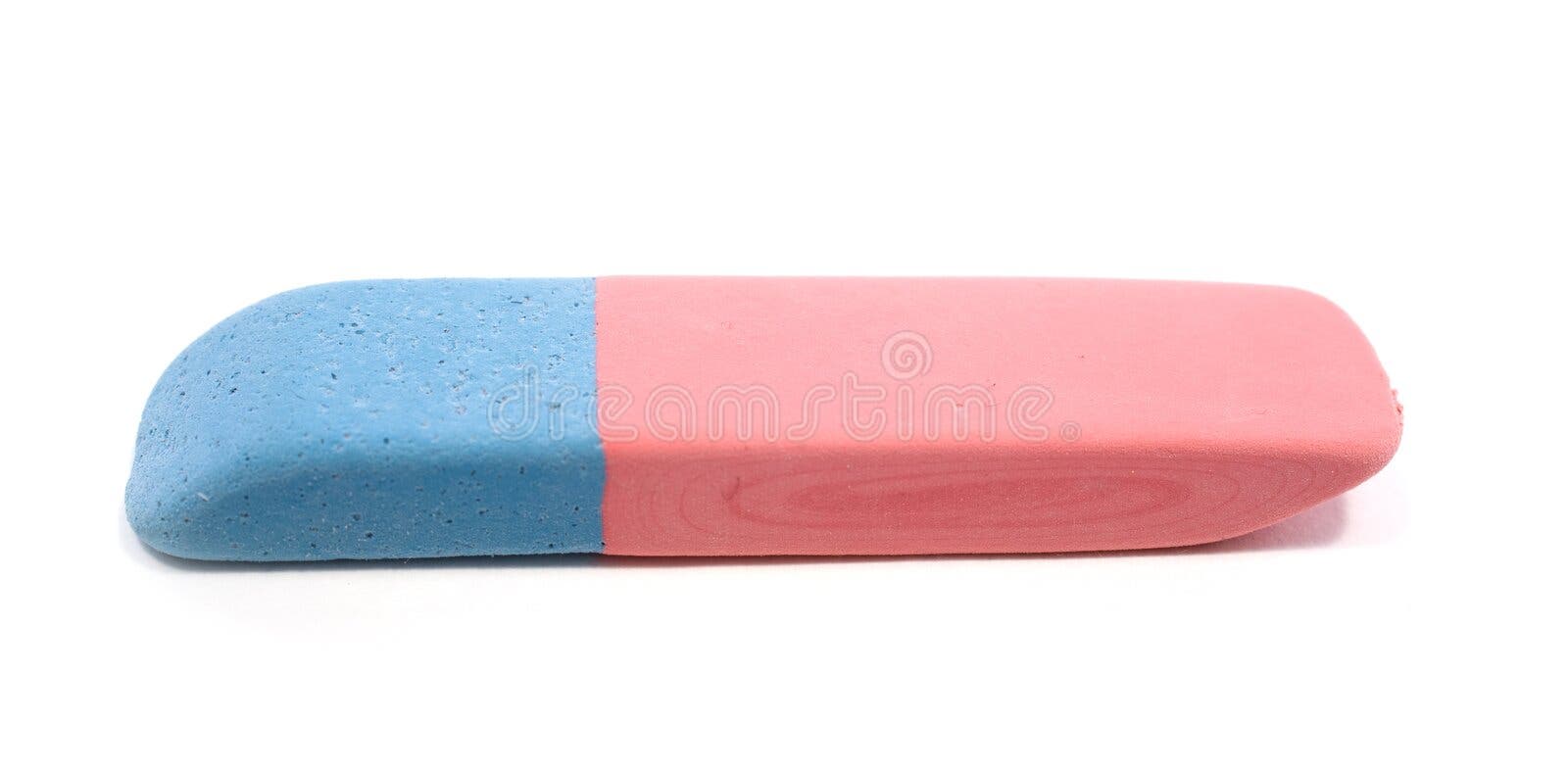 Eraser - Isolated on White Background Stock Image - Image of office ...