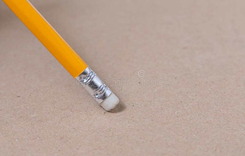 Close Up of a Eraser Pencil Stock Photo - Image of graphite, education ...