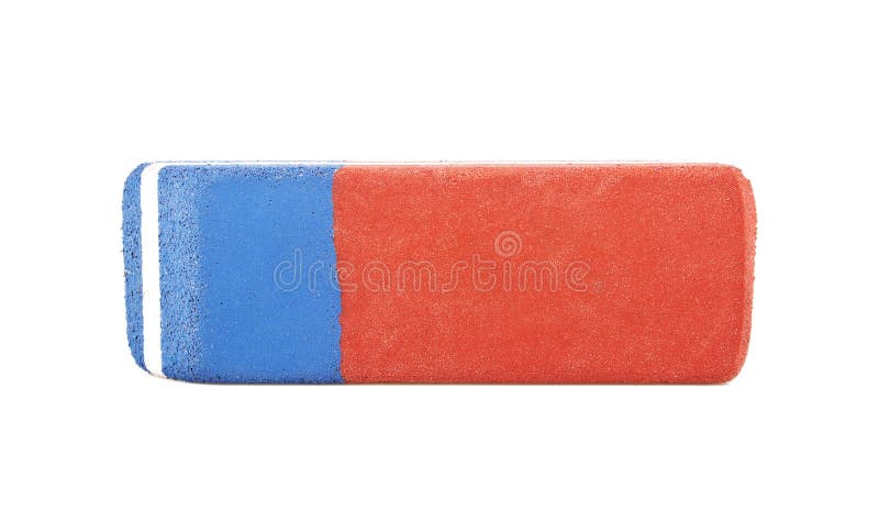 Close Up of an Eraser on White Background Stock Image - Image of ...