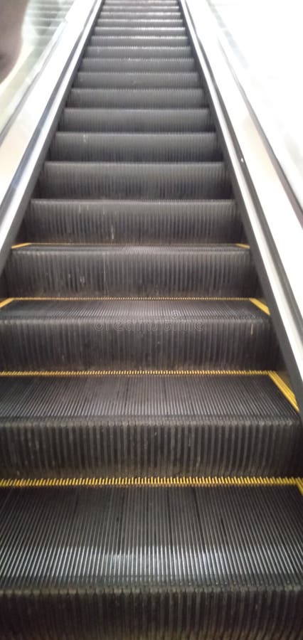 Close Up Escalator Inside a Mall Stock Photo - Image of inside ...