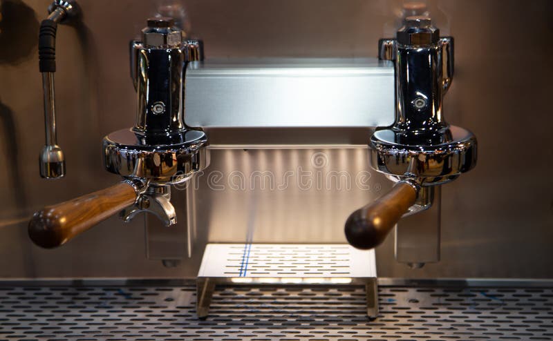 Espresso coffee machine stock photo. Image of making - 159060144