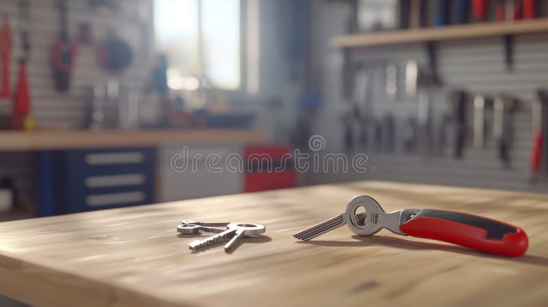 Detailed Close Up Professional Mechanical Tools Workbench Stock Photos ...