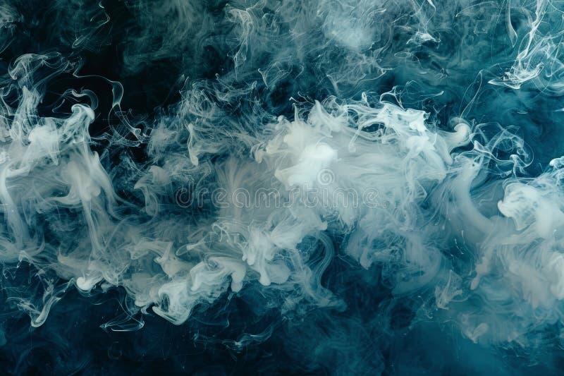 Close-up of Ethereal Smoke Creating Intricate Patterns on the Surface ...
