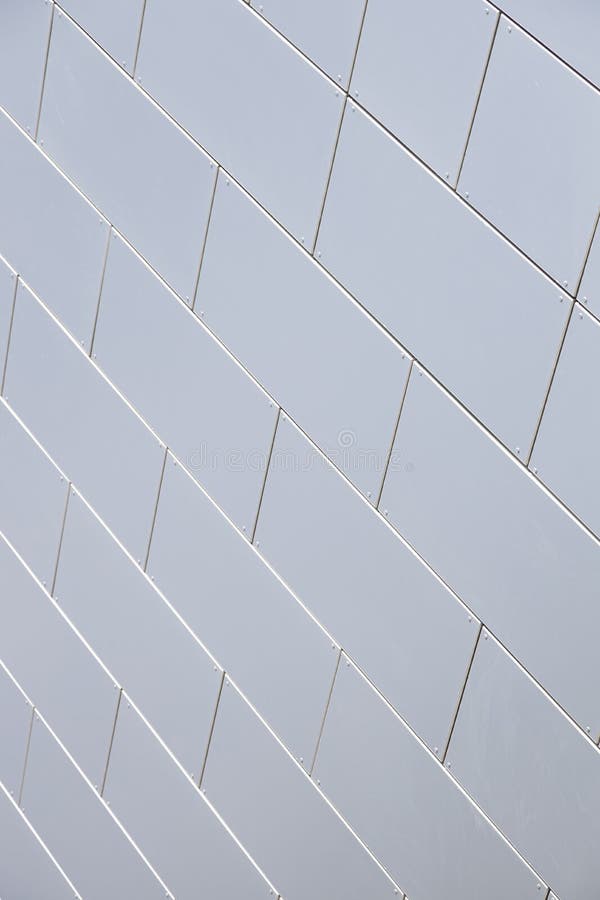 Close-up of Even White Tiled Wall of Building Stock Photo - Image of ...