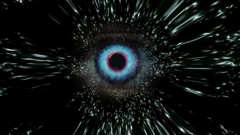 Close Up of Evil Scary Eye on Spooky Background Stock Video - Video of ...